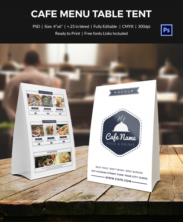 Table Tent Template - 37+ Free Printable PDF, JPG, PSD, EPS Format Download