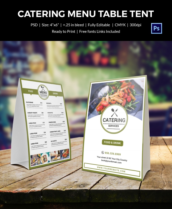 Table Tent Template - 37+ Free Printable PDF, JPG, PSD, EPS Format Download
