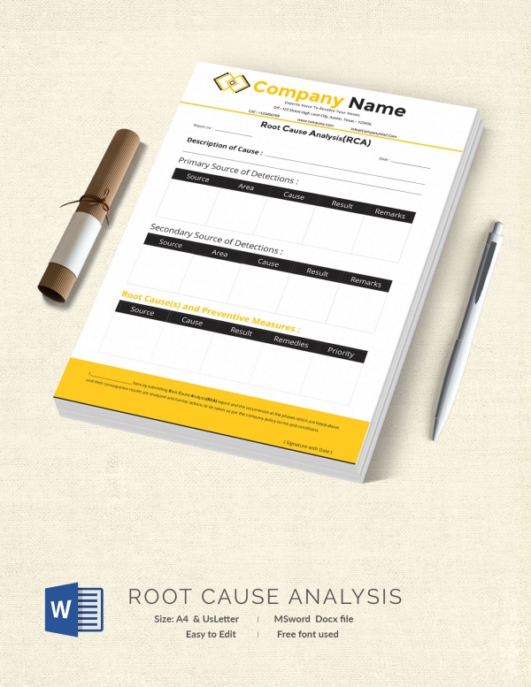 29+ Root Cause Analysis Templates - Word, Apple Pages, Google Docs