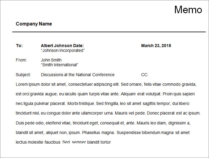 17+ Memo Templates - Google Docs | MS Word | Pages | Sample | Example ...