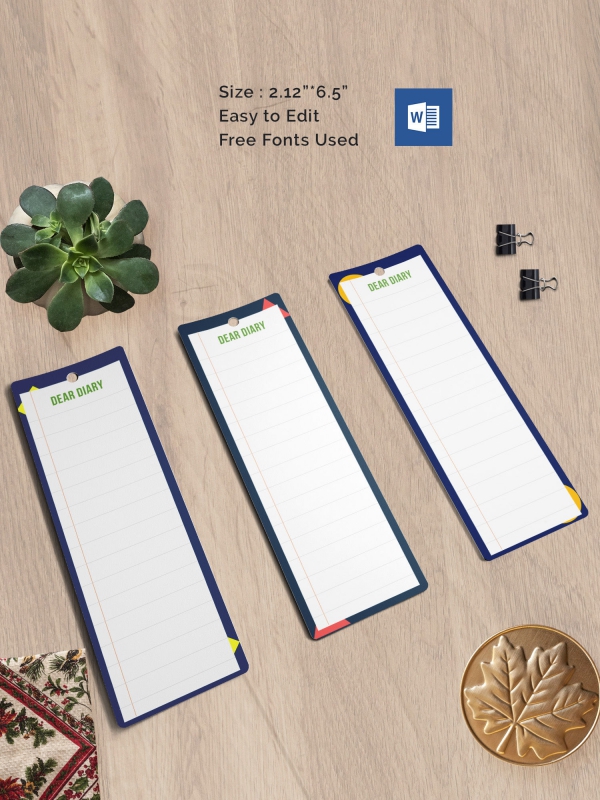 Blank Bookmark Template - 44+ PSD, AI, EPS, Word, PDF Format Download!