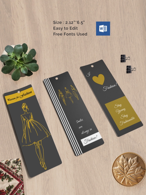 Blank Bookmark Template - 44+ PSD, AI, EPS, Word, PDF Format Download!
