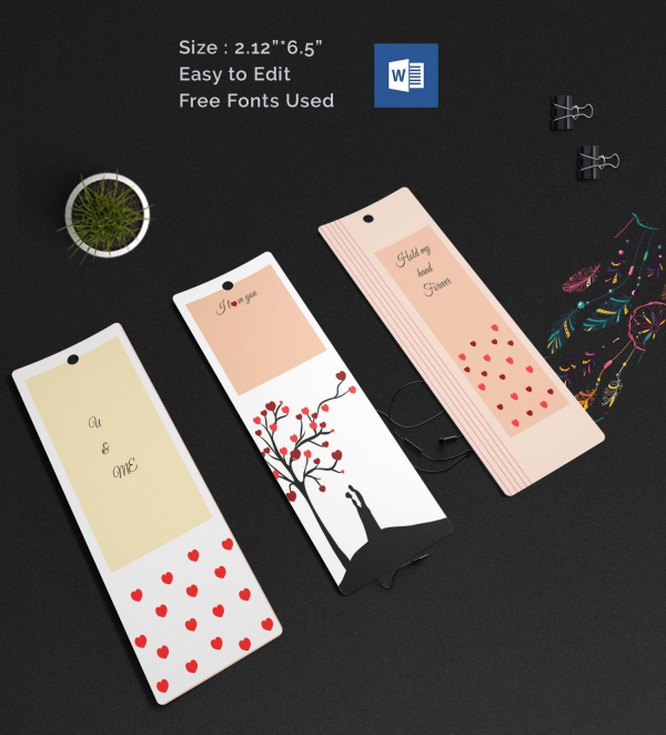 Blank Bookmark Template - 44+ PSD, AI, EPS, Word, PDF Format Download!