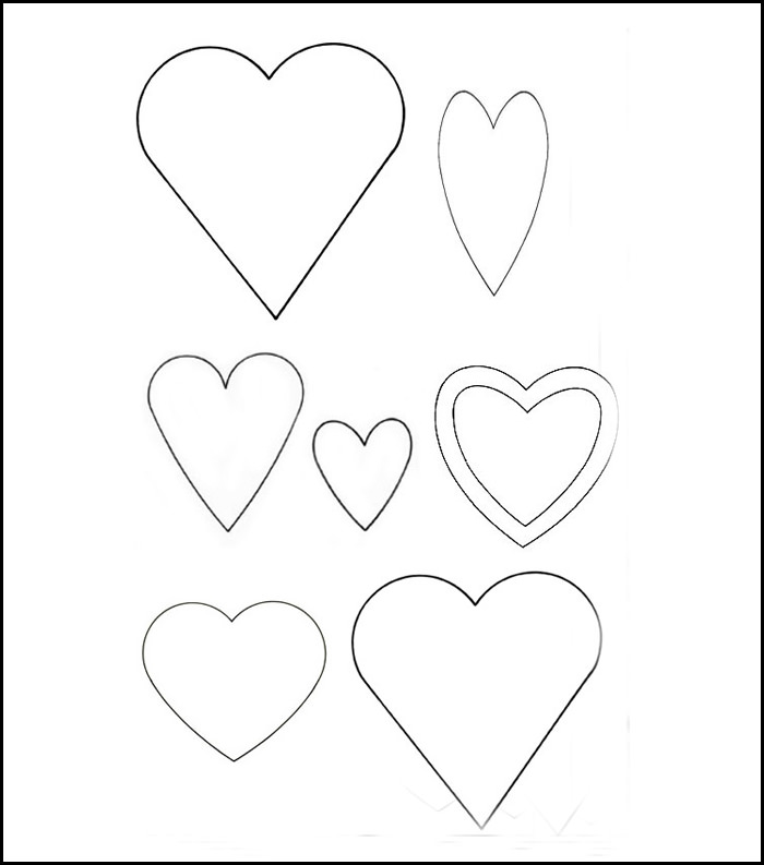 25+ Heart Template, Printable Heart Templates