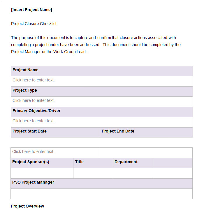 Project Checklist Template - 16+ Free Word, PDF Documents Download!