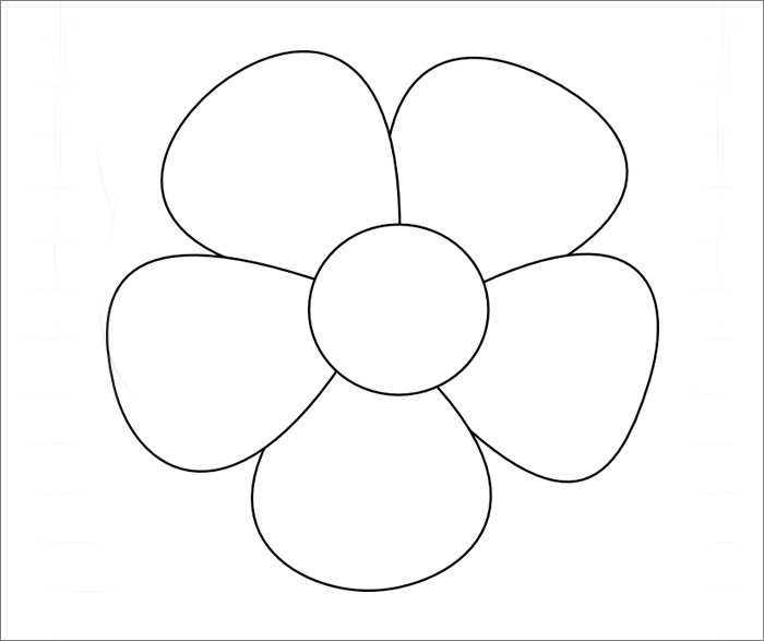 Flower Template - Free Templates