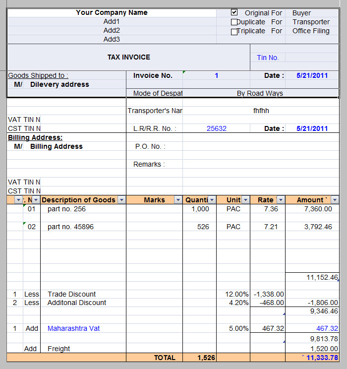 Basic Invoice Template Microsoft Word DocTemplates