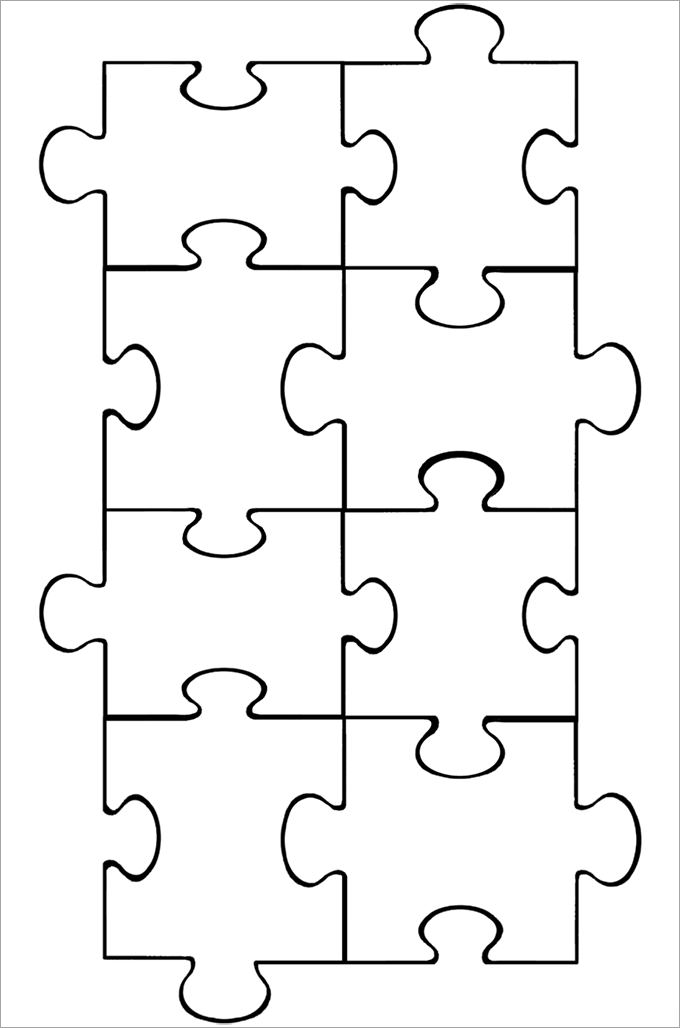 Puzzle Piece Printable Template Printable Templates