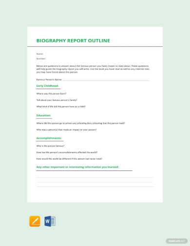 Free 38+ Biography Templates - DOC, PDF, Excel
