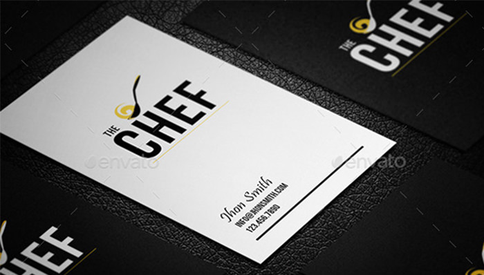 21 Creative Chefs Business Card Templates PSD Word AI Pages