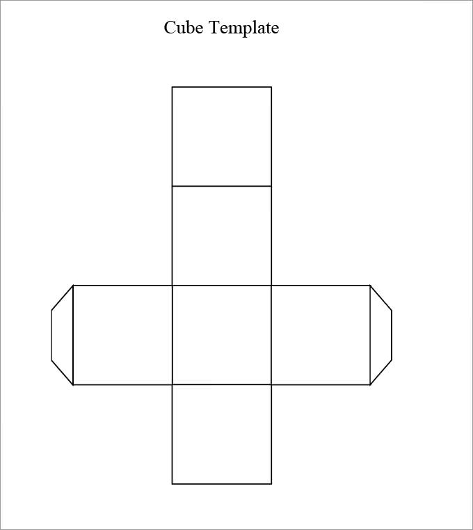 Cube Template, 3D Cube Template