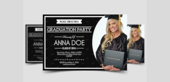 Graduation Announcement Template Photoshop Free