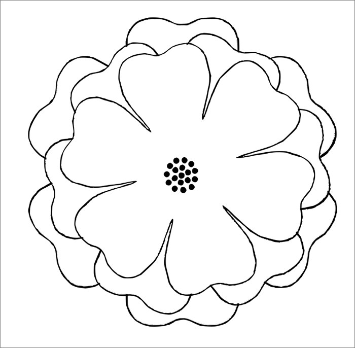 Flower Template - Free Templates
