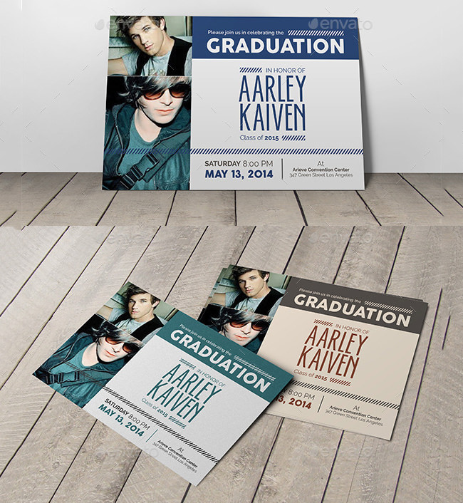 Graduation Invitation Card Template Free Download Photoshop Losanb
