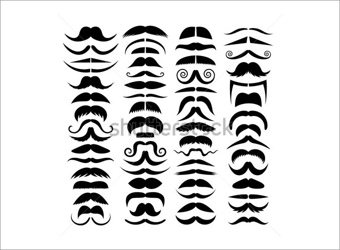 15 Mustache Templates And Colouring Pages