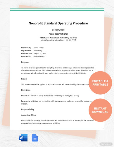 43+ Standard Operating Procedure Templates - PDF, DOC