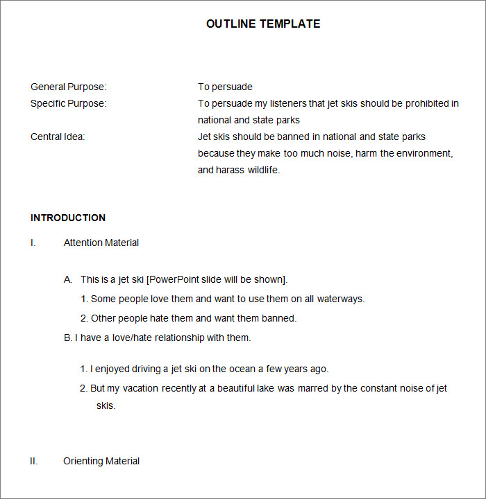 29+ Outline Templates - PDF, DOC