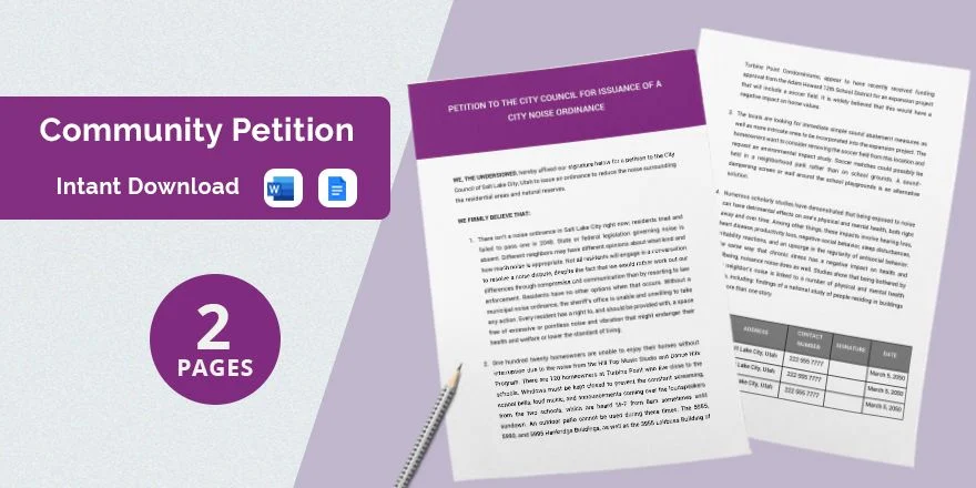 21+ Petition Templates - PDF, Word