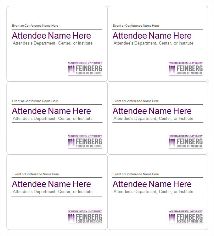 Free Printable Editable Name Plate Template