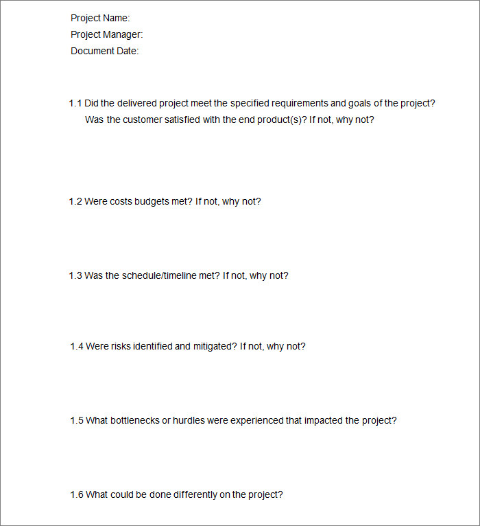 Project Checklist Template - 16+ Free Word, PDF Documents Download!