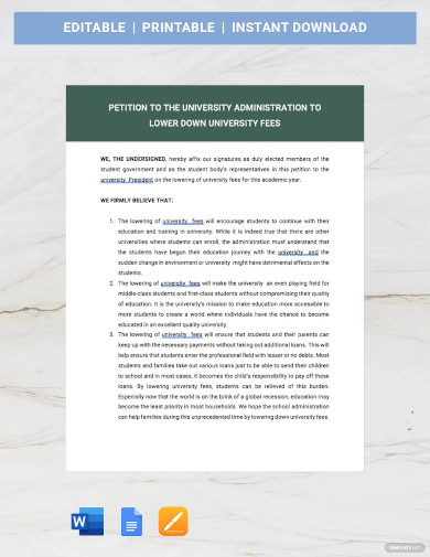 21+ Petition Templates - PDF, Word