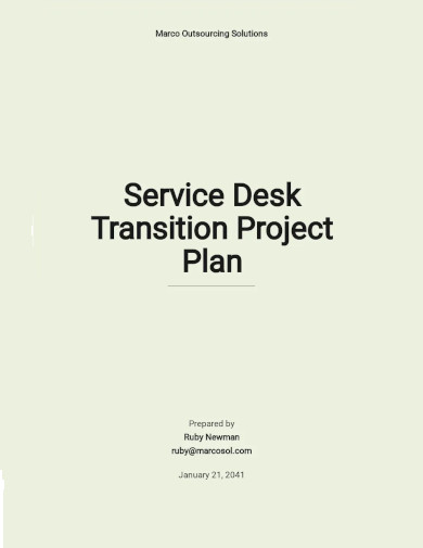 26+ Transition Plan Templates - Free Word, PDF Documents Download!