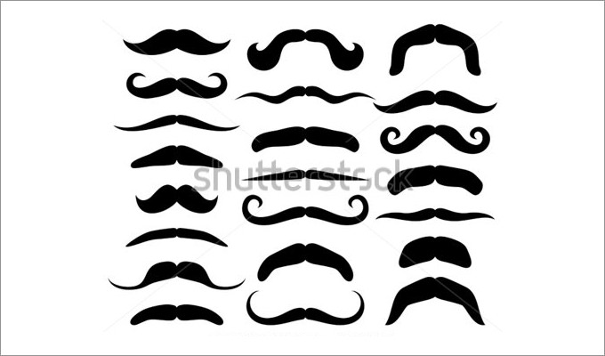 15 Mustache Templates And Colouring Pages