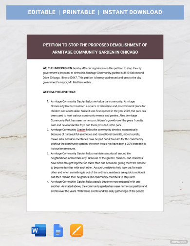 21+ Petition Templates - PDF, Word
