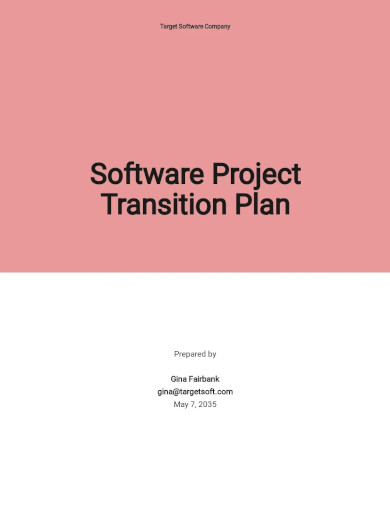 26+ Transition Plan Templates - Free Word, PDF Documents Download!