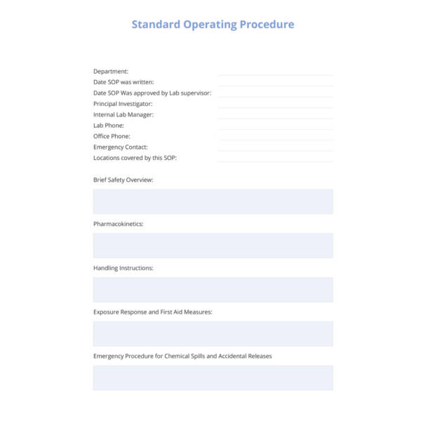 43+ Standard Operating Procedure Templates - PDF, DOC