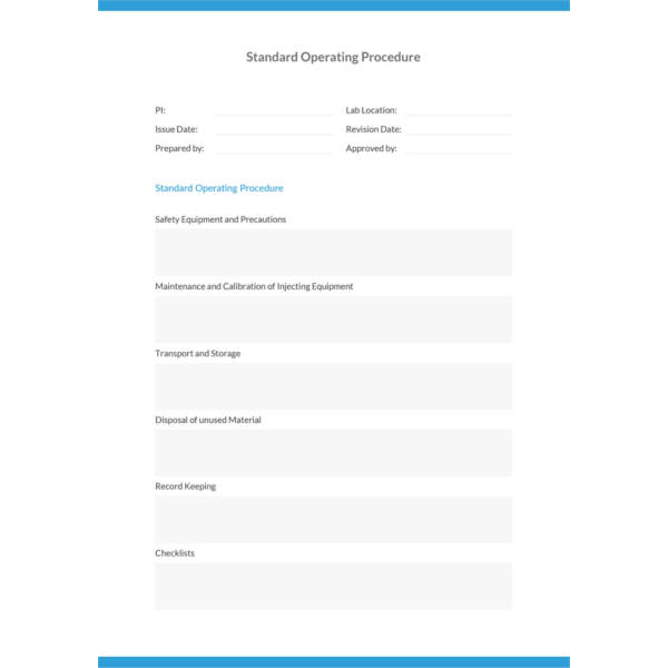 43+ Standard Operating Procedure Templates - PDF, DOC