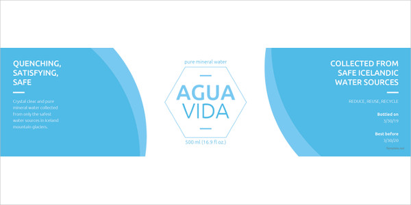 Water Bottle Label Template - 28+ Free PSD, EPS, AI, Illustrator Format ...