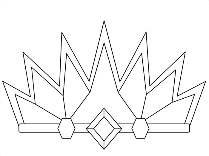 16+ Free Crown Shape Templates, Crafts And Colouring Pages