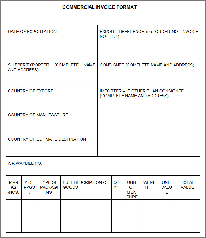 Invoice Format Template - 53+ Free Word, PDF Documents Download | Free ...