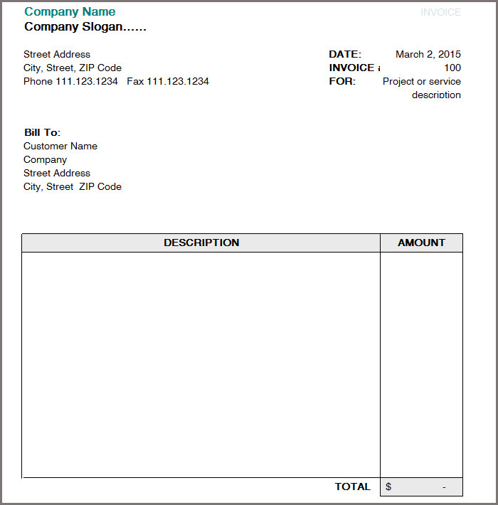 Invoice Format Template - 53+ Free Word, PDF Documents Download | Free ...