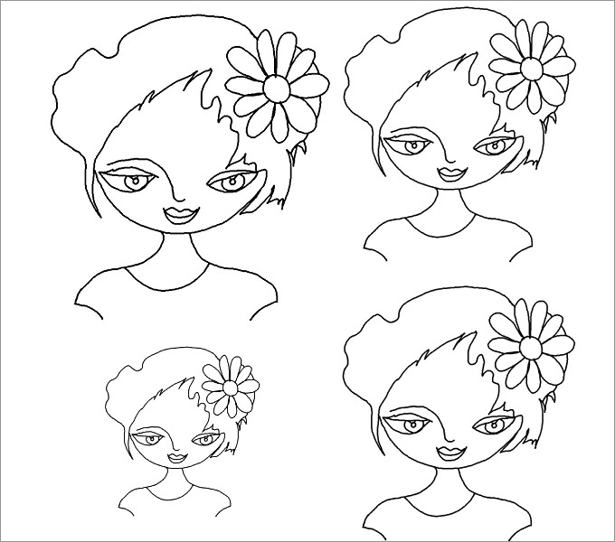 27+ Paper Doll Templates, Crafts & Coloring Pages