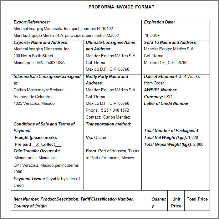 Invoice Format Template - 53+ Free Word, PDF Documents Download | Free ...