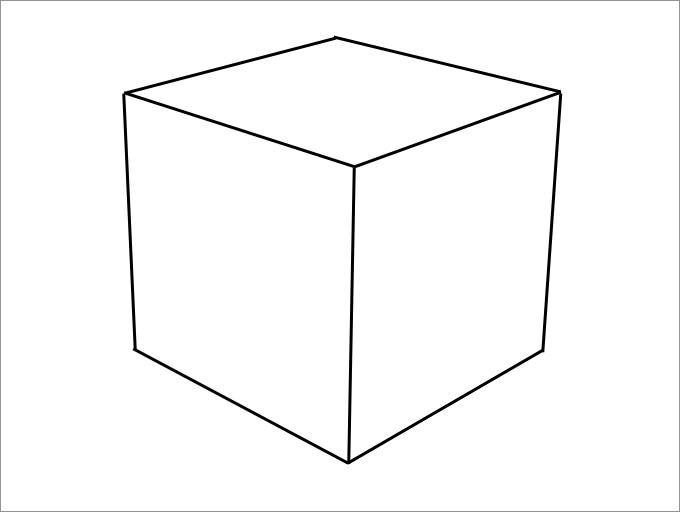 Cube Template 3D Cube Template