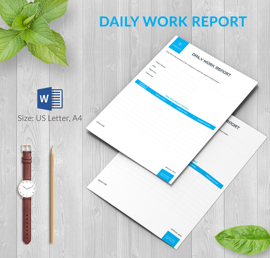 Daily Report Template 25 Free Word Excel PDF Documents Download 
