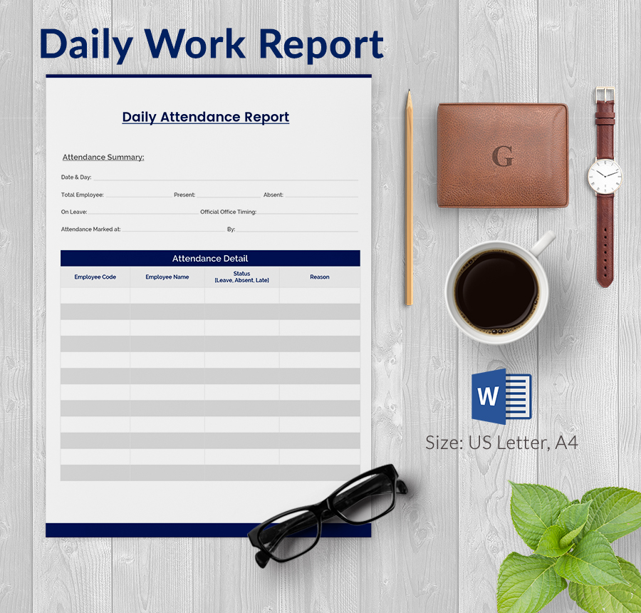 Daily Report Template - 25+ Free Word, Excel, PDF Documents Download ...