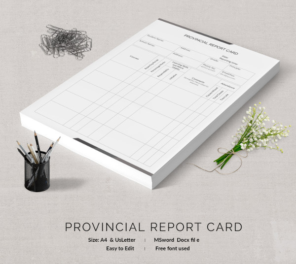 Report Card Template - 28+ Free Word, Excel, PDF Documents Download