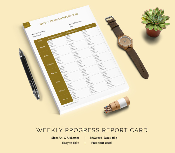 Report Card Template - 28+ Free Word, Excel, PDF Documents Download