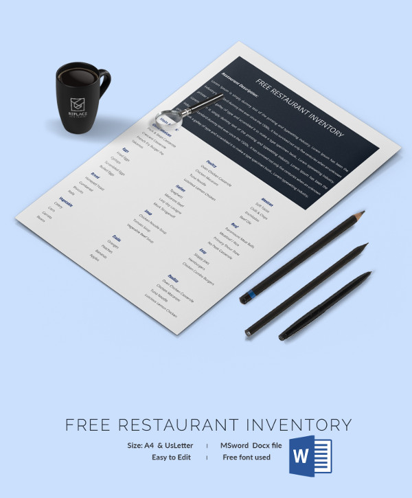 Restaurant Inventory Template - 27+ Free word, Excel Documents Download ...