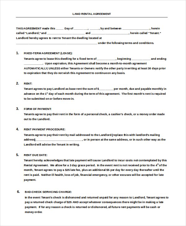 44+ Simple Rental Agreement Templates - PDF, Word