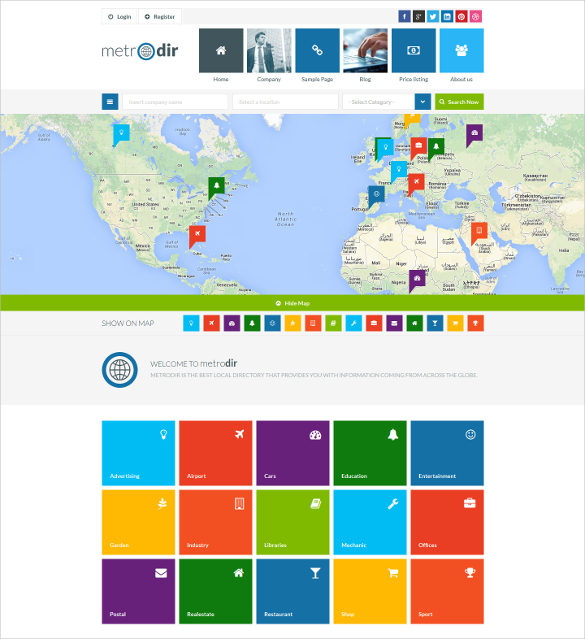 4+ Yellow Pages WordPress Themes & Templates | Free & Premium Templates