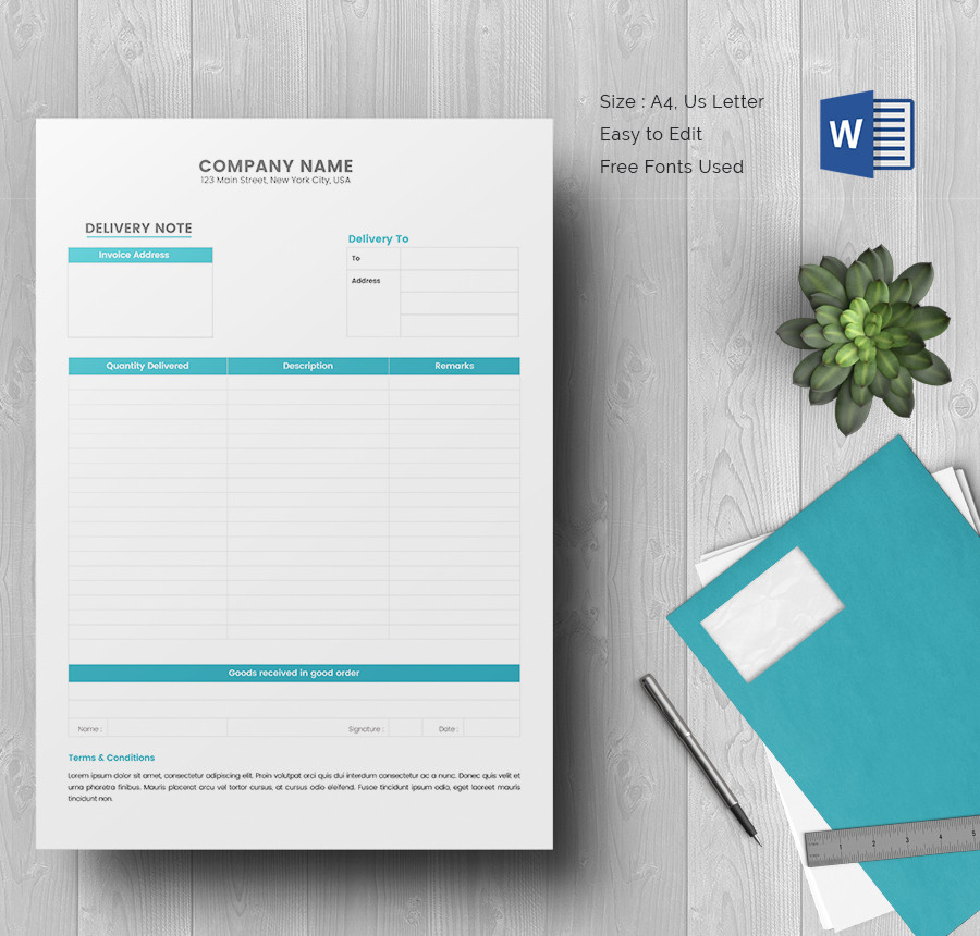 37+ Delivery Note Templates - PDF, Docs, Word