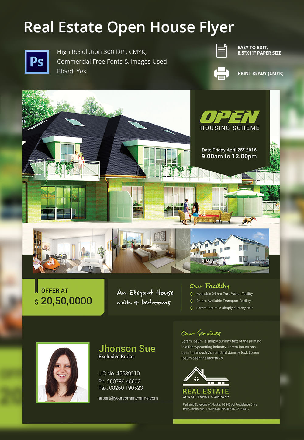 Open House Flyer Template 30 Free PSD Format Download Free 