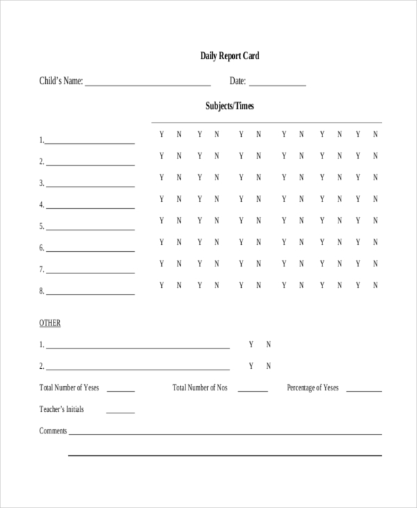 34+ Report Card Templates- Word, Docs, PDF, Pages