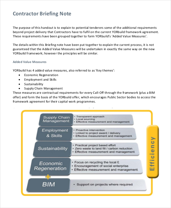 10+ Briefing Note Templates - PDF, DOC