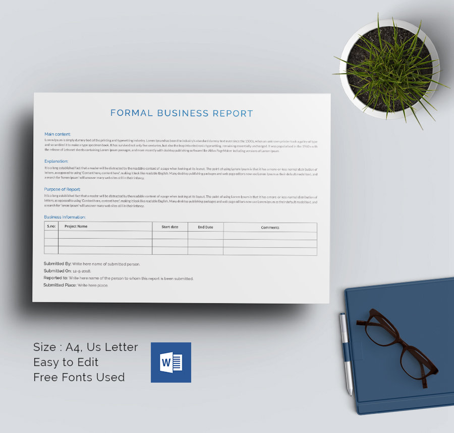 44+ Business Report Templates - Google Docs, Apple Pages, MS Word, PDF